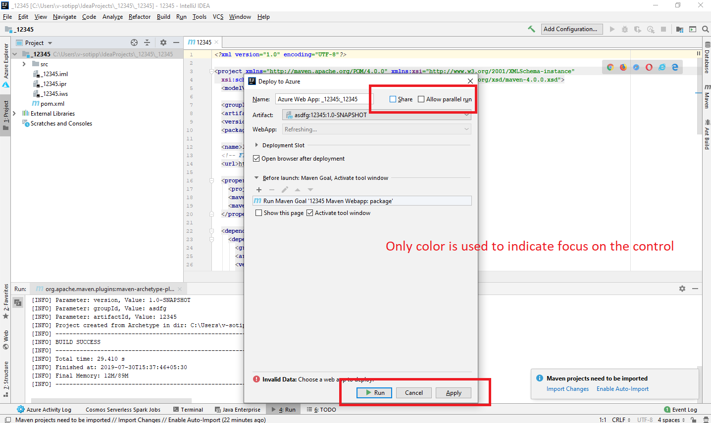 [Accessibility]A11y_Java Tooling for IntelliJEclipse_Customize New Project_Keyboard: Change in ...