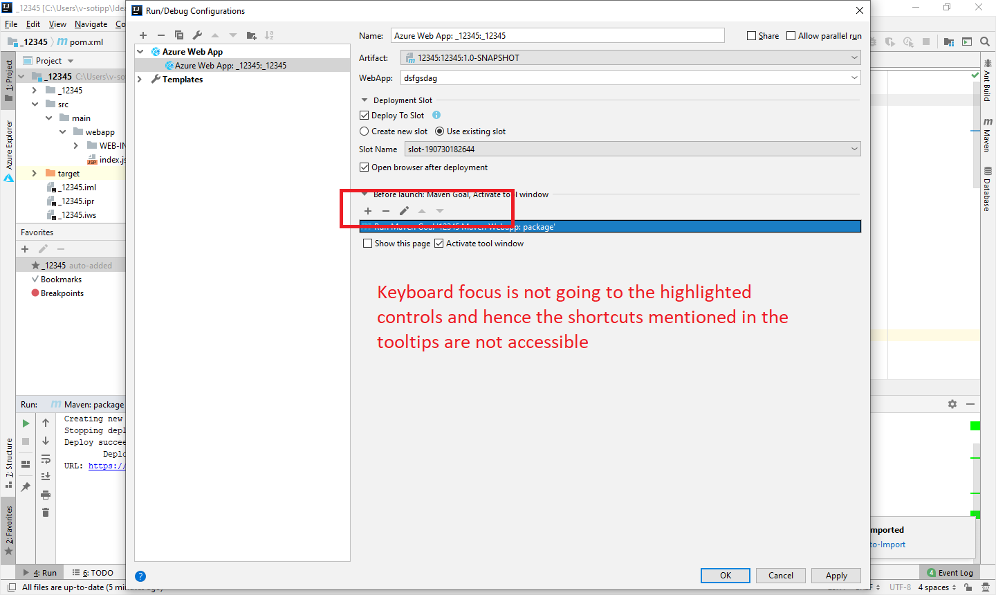 [Accessibility]A11y_Java Tooling for IntelliJEclipse_Customize New Project_Keyboard: Tooltips ...