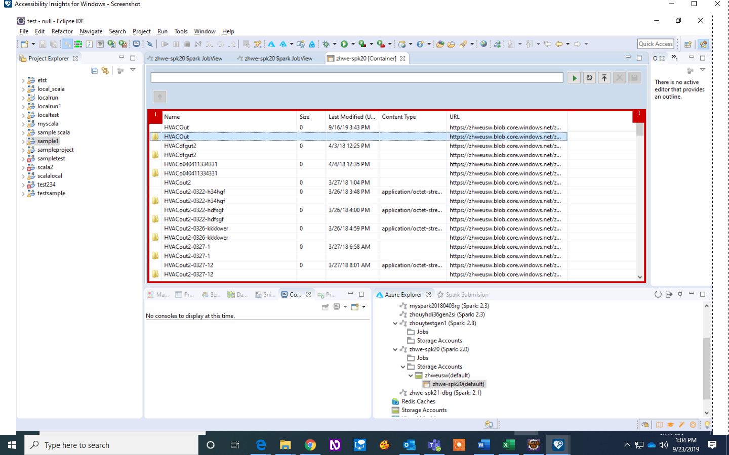 [Accessibility]MAS 4.2.1: (eclipse/list '') The Name property of a focusable element must not be ...