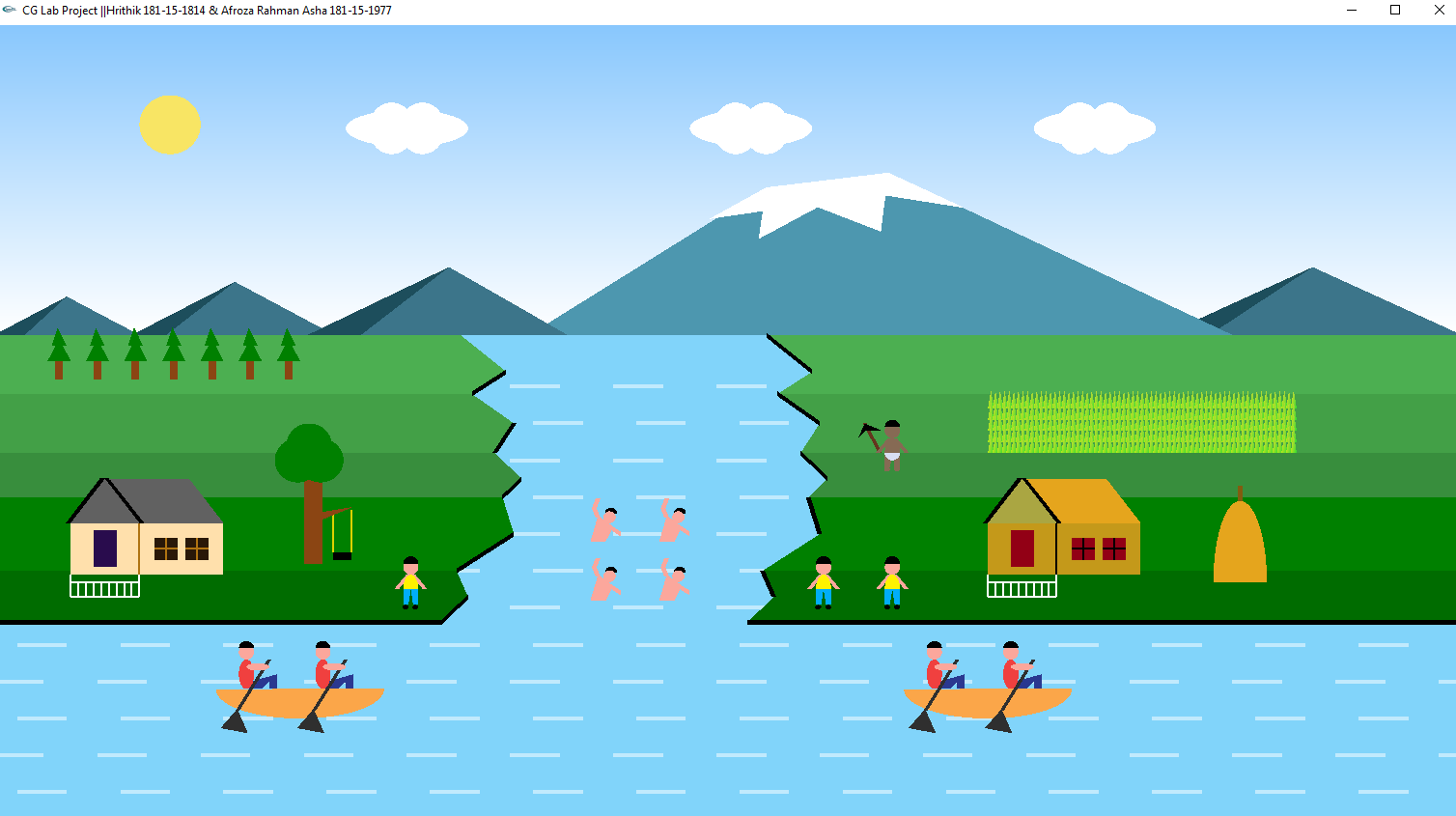 GitHub - HrithikMojumdar/Computer-Graphics-Project-Natural-Village ...