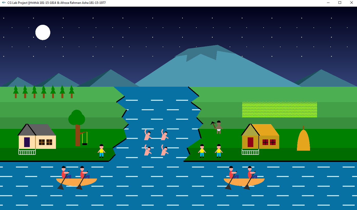 GitHub - HrithikMojumdar/Computer-Graphics-Project-Natural-Village ...