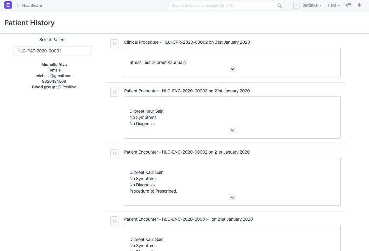 Medical Record of Patient Not Showing in Healthcare · Issue #18783 ...