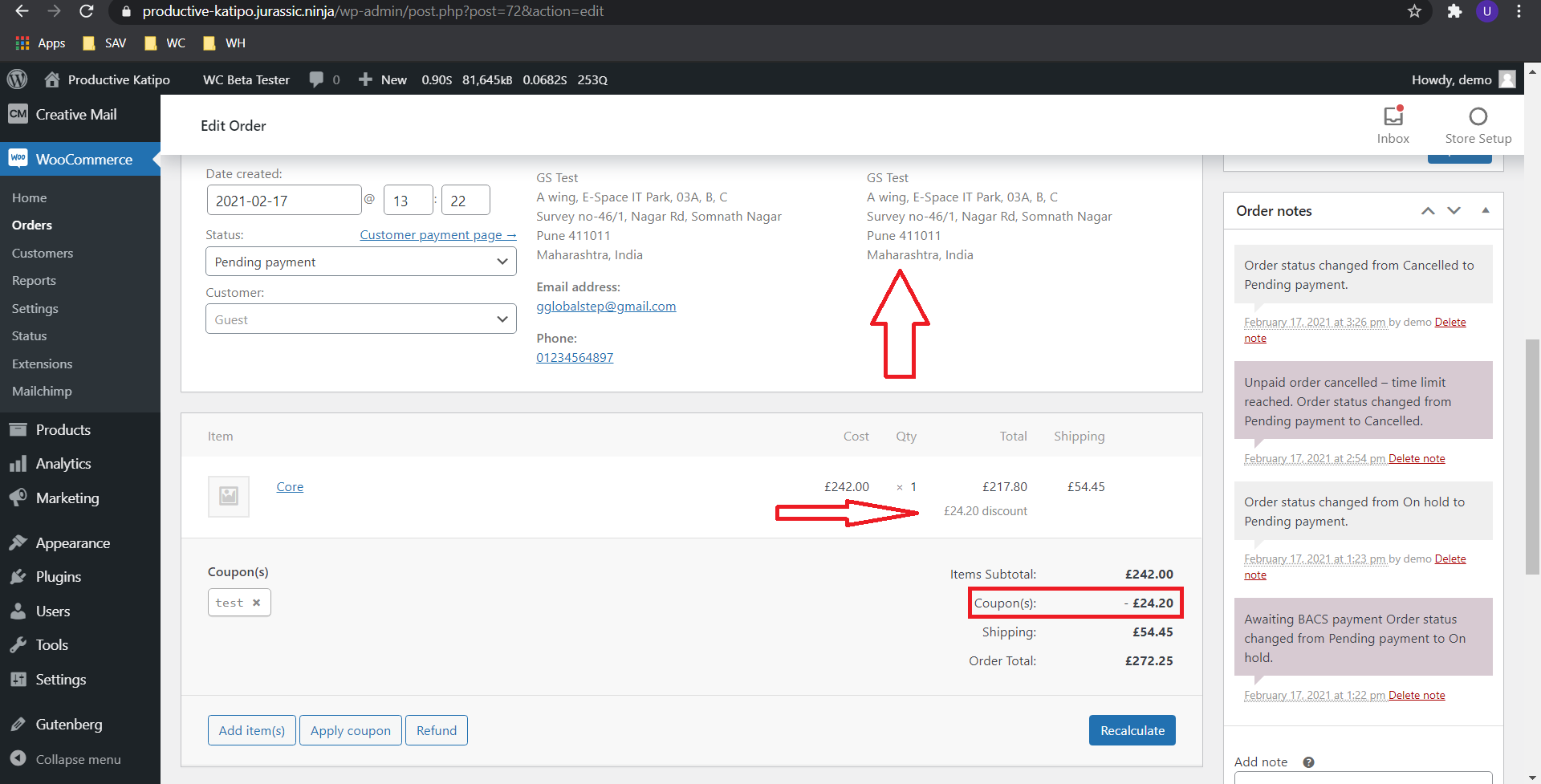 Globalstep Woocommerce 51 Beta 1 Discount Calculations For Price With Inclusive Taxes Fail 