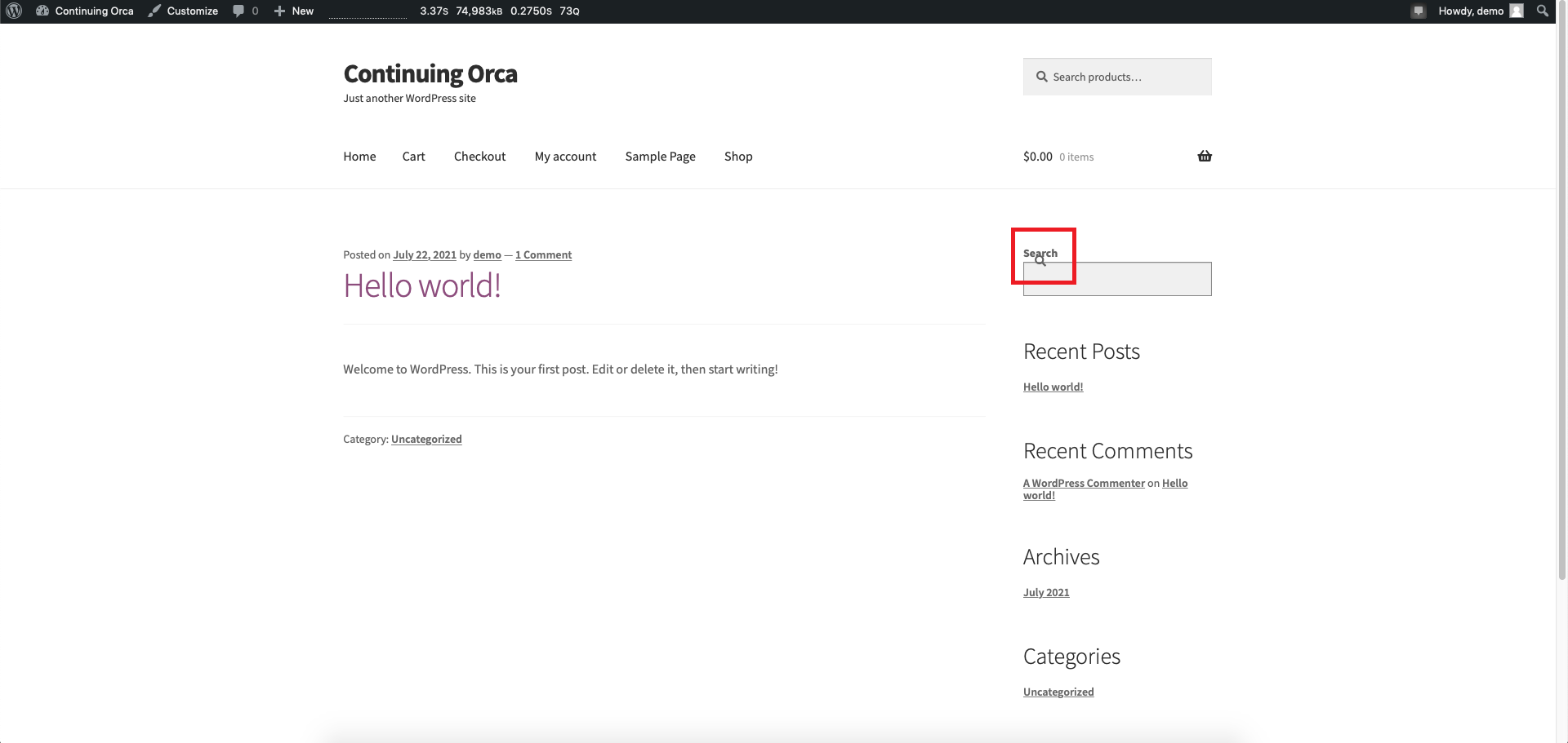 [GlobalStep] Search icon appears misaligned on "Shop" page for Storefront theme. · Issue #30337 ...