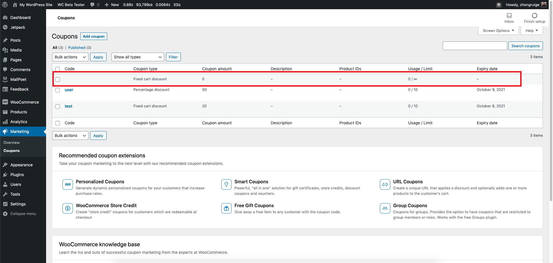[GlobalStep] Blank fields fail to validate on "Add new coupon" screen. · Issue #30874 ...