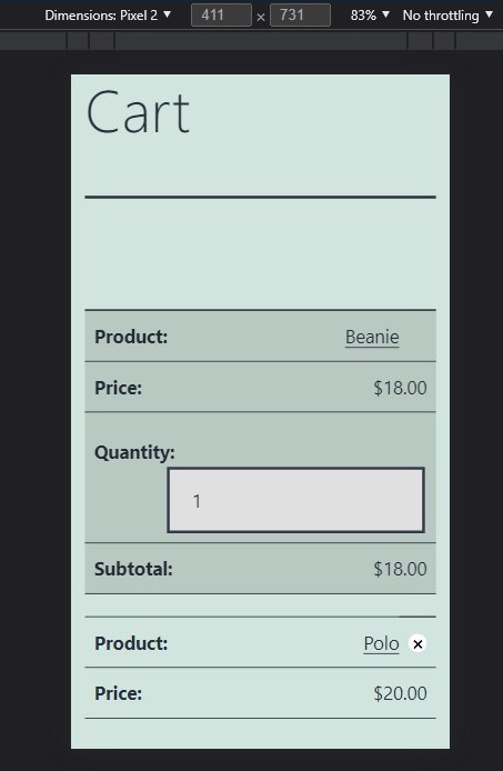 [GlobalStep - 5.9.0] For Twenty Twenty One theme, "Remove button" is not displayed on the "Cart ...