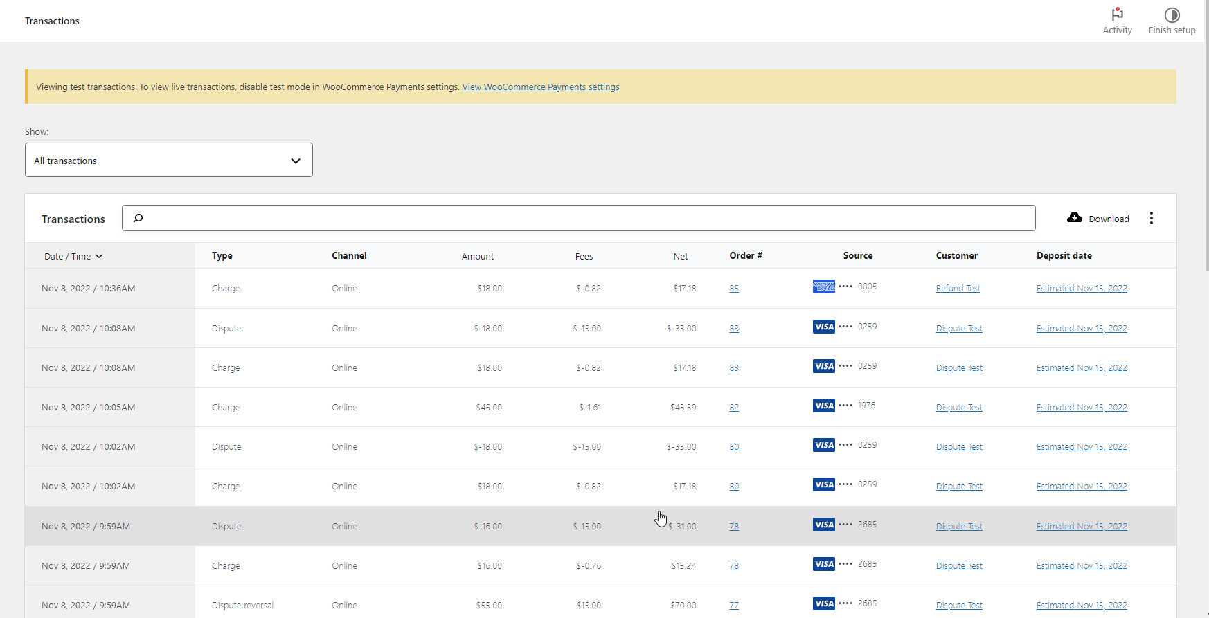 Analytics/WCPay: Advanced filtering date selection does not work on WordPress 6.1 · Issue #35630 ...