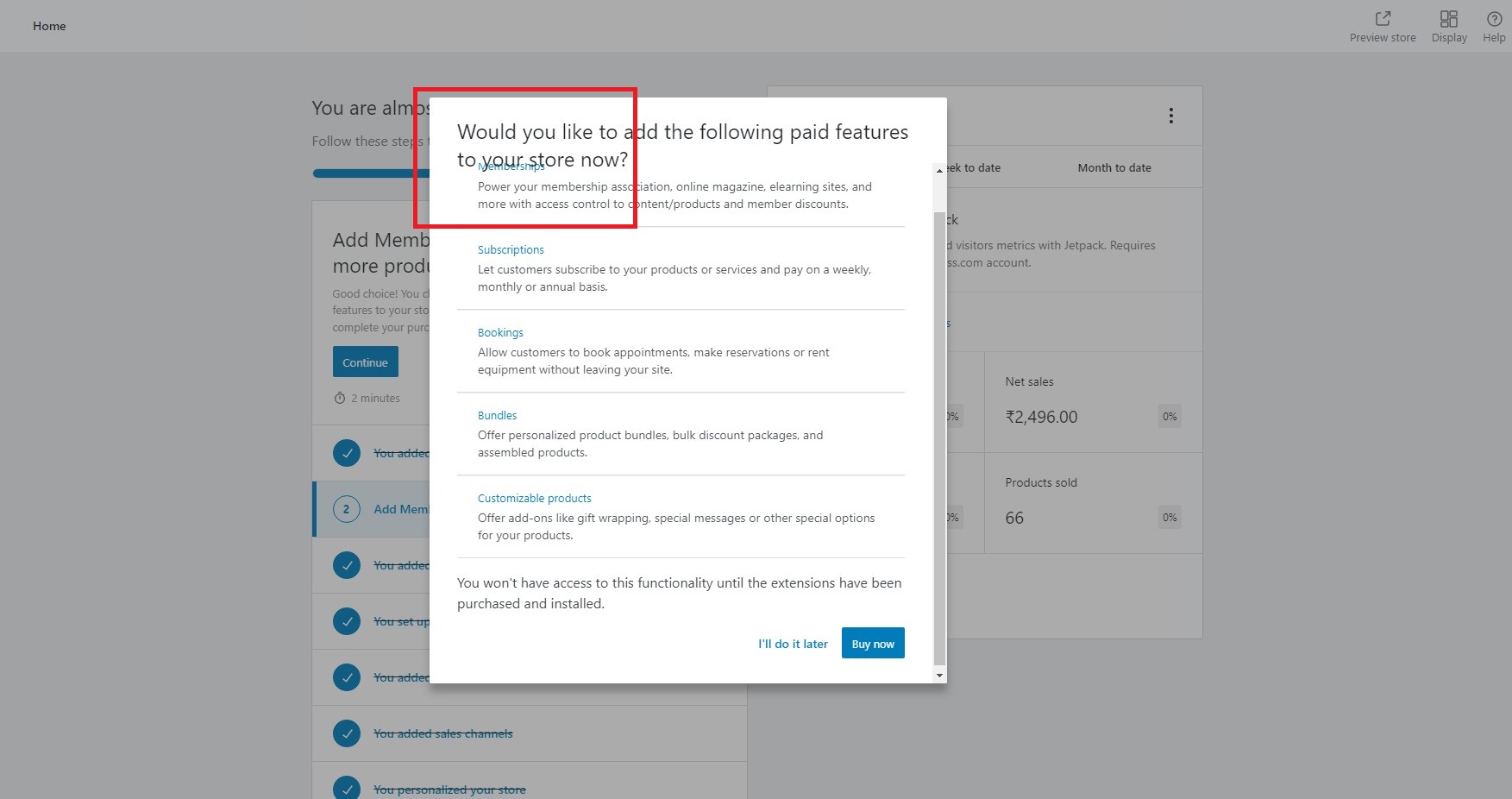 [GlobalStep] Text overlaps with Modal screen Header for "Add (Paid Product Type) to my store ...