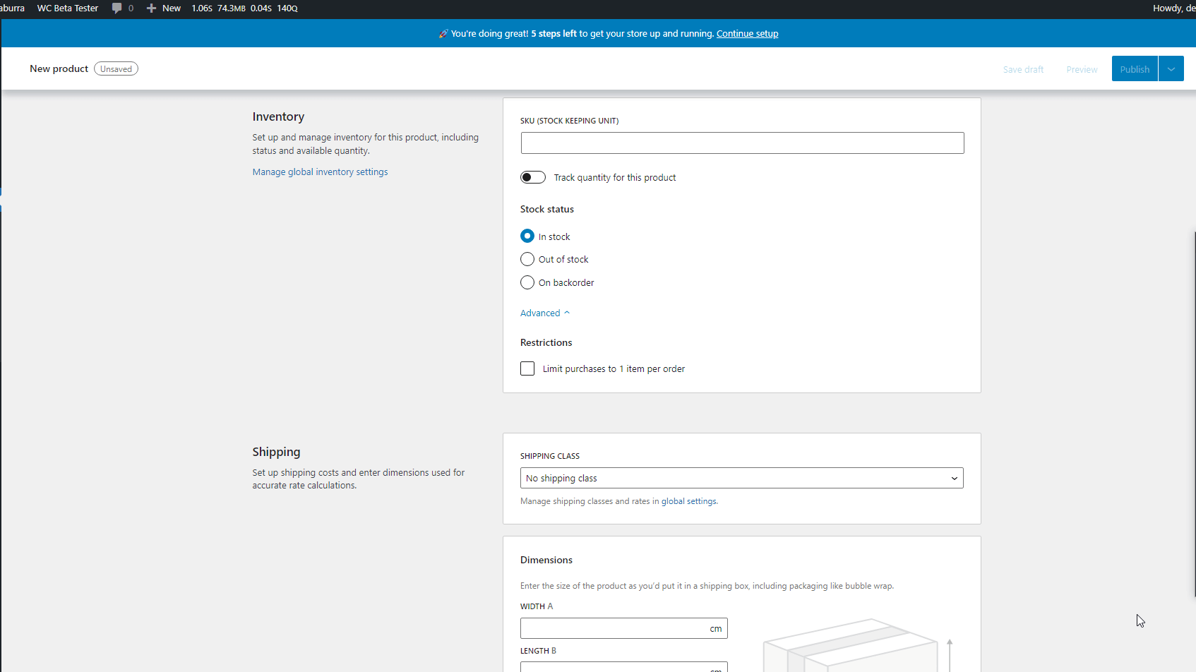 [globalstep] Stock Statuses Fails To Persist On Refreshing The Products Add New Mvp