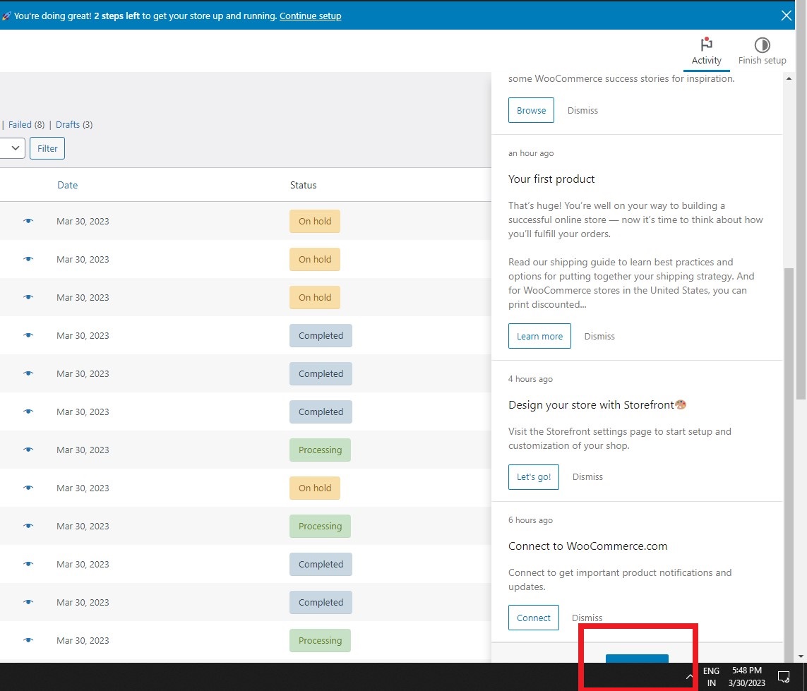 [GlobalStep] "Show more" button fails to display fully for "Activity" tab on Woocommerce ...
