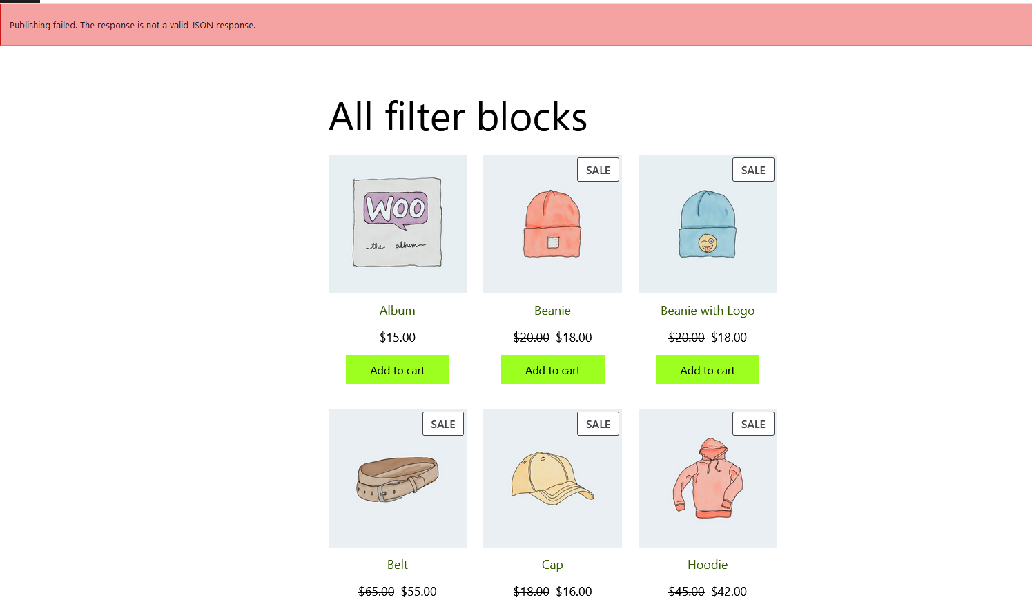 [GlobalStep] "Publishing failed. The response is not a valid JSON response." error notice ...
