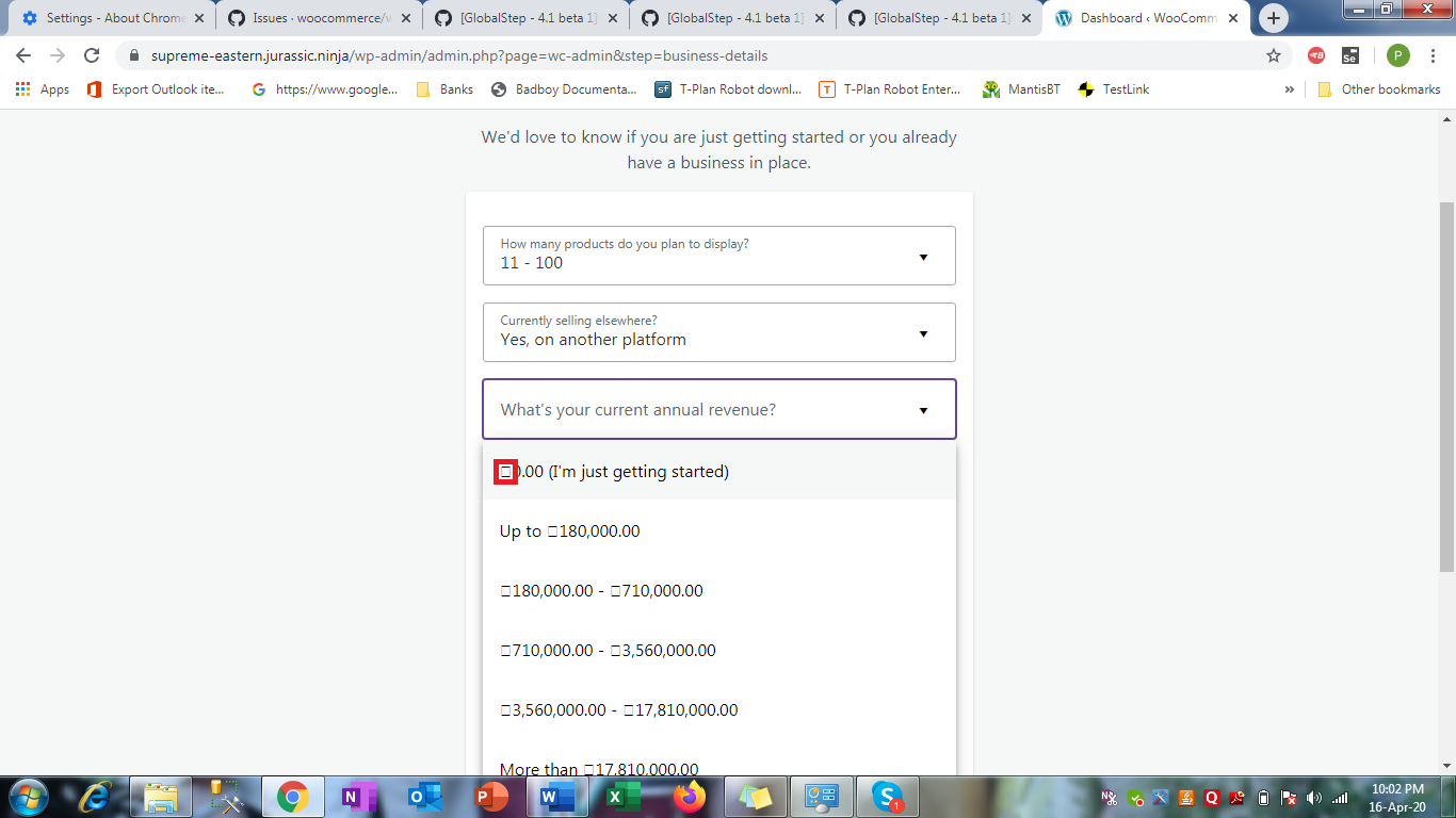 [GlobalStep - 4.1 beta 1]On Windows 7: Chrome, while adding a Product instead of “Rs” symbol box ...
