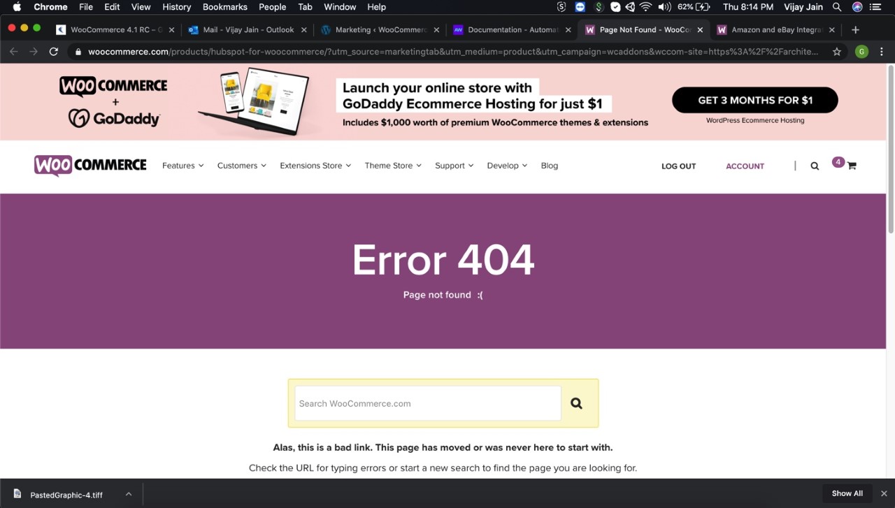 [GlobalStep - 4.1 RC]: “Page not found error 404” message is displayed ...