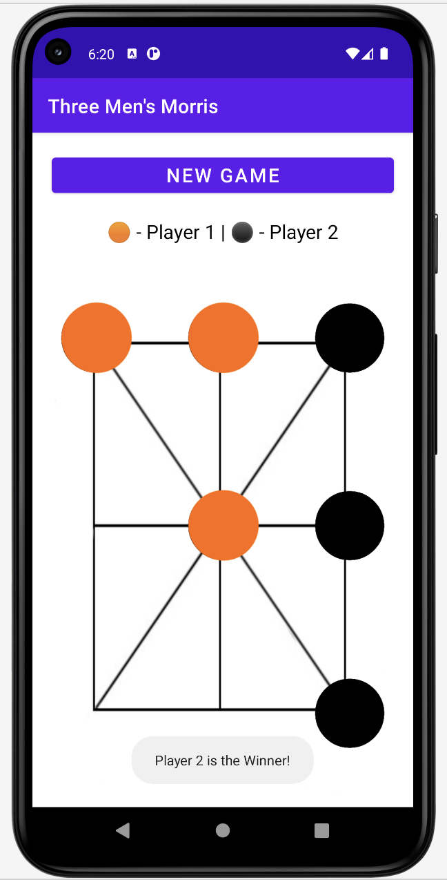 GitHub - swethagumpena/Three-Men-Morris: Android app that shows ...