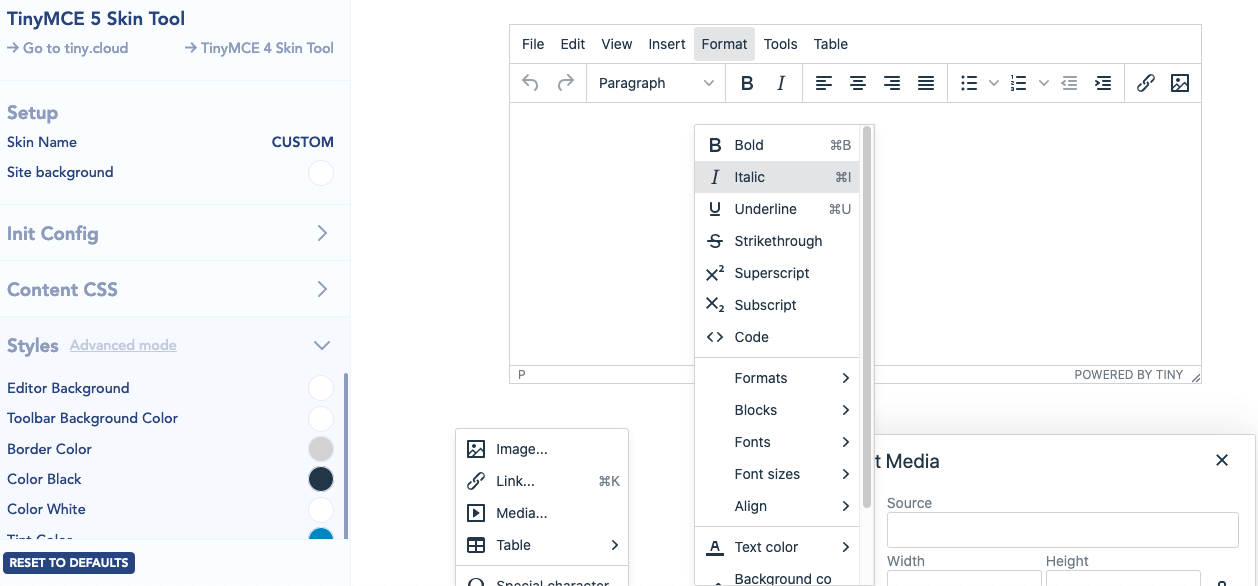 Dropdown panel is not properly affixed · Issue #2852 · tinymce/tinymce · GitHub