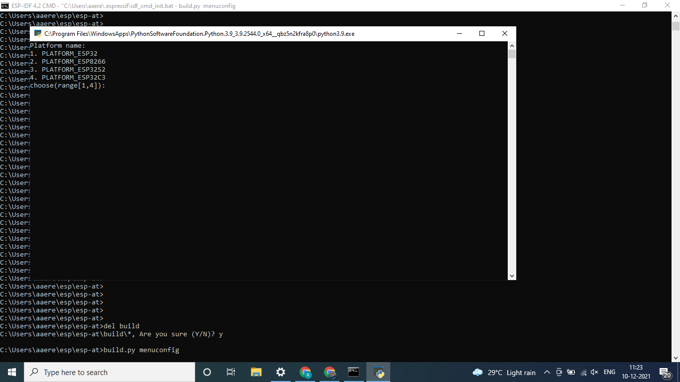 CMake error when doing idf.py set-target esp32 (IDFGH-6384) · Issue #8043 · espressif/esp-idf ...