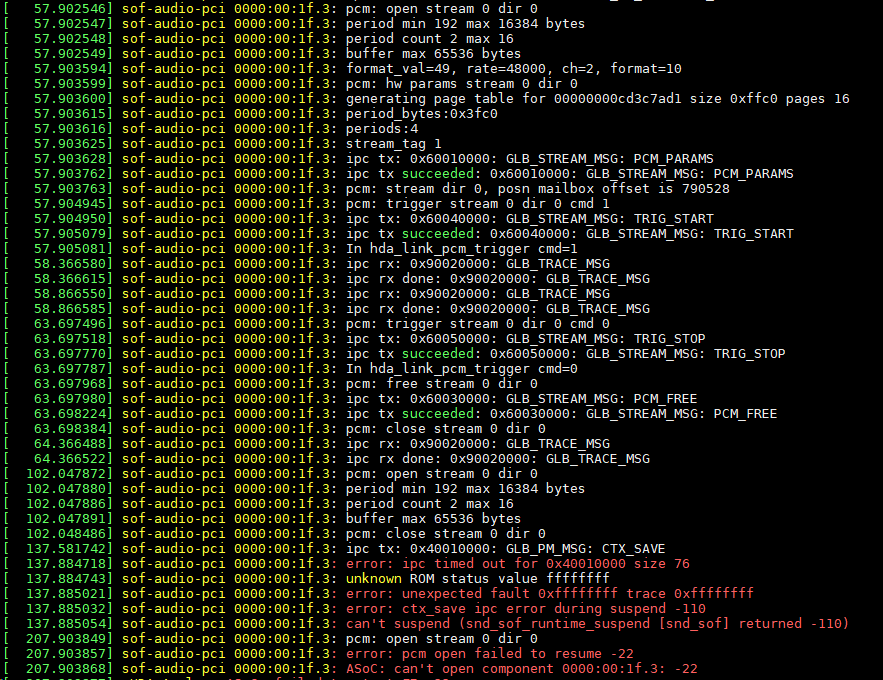 [CML] Random IPC time out issues · Issue #1254 · thesofproject/sof · GitHub