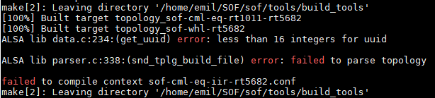 [BUG] Unable to build topology · Issue #3336 · thesofproject/sof · GitHub