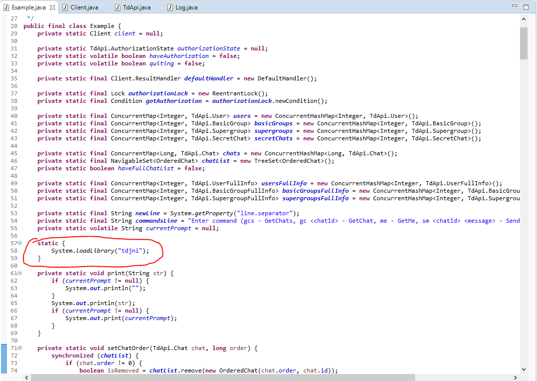 (JAVA) - Project without errors. Can't find org.drinkless.tdlib.example.Example · Issue #315 ...