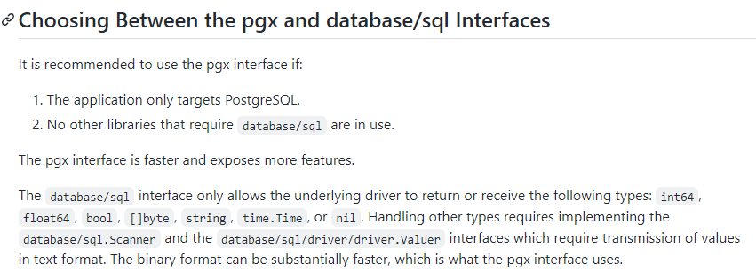 [FR] Use `pgx` native interface improving performances · Issue #2694 · ent/ent · GitHub