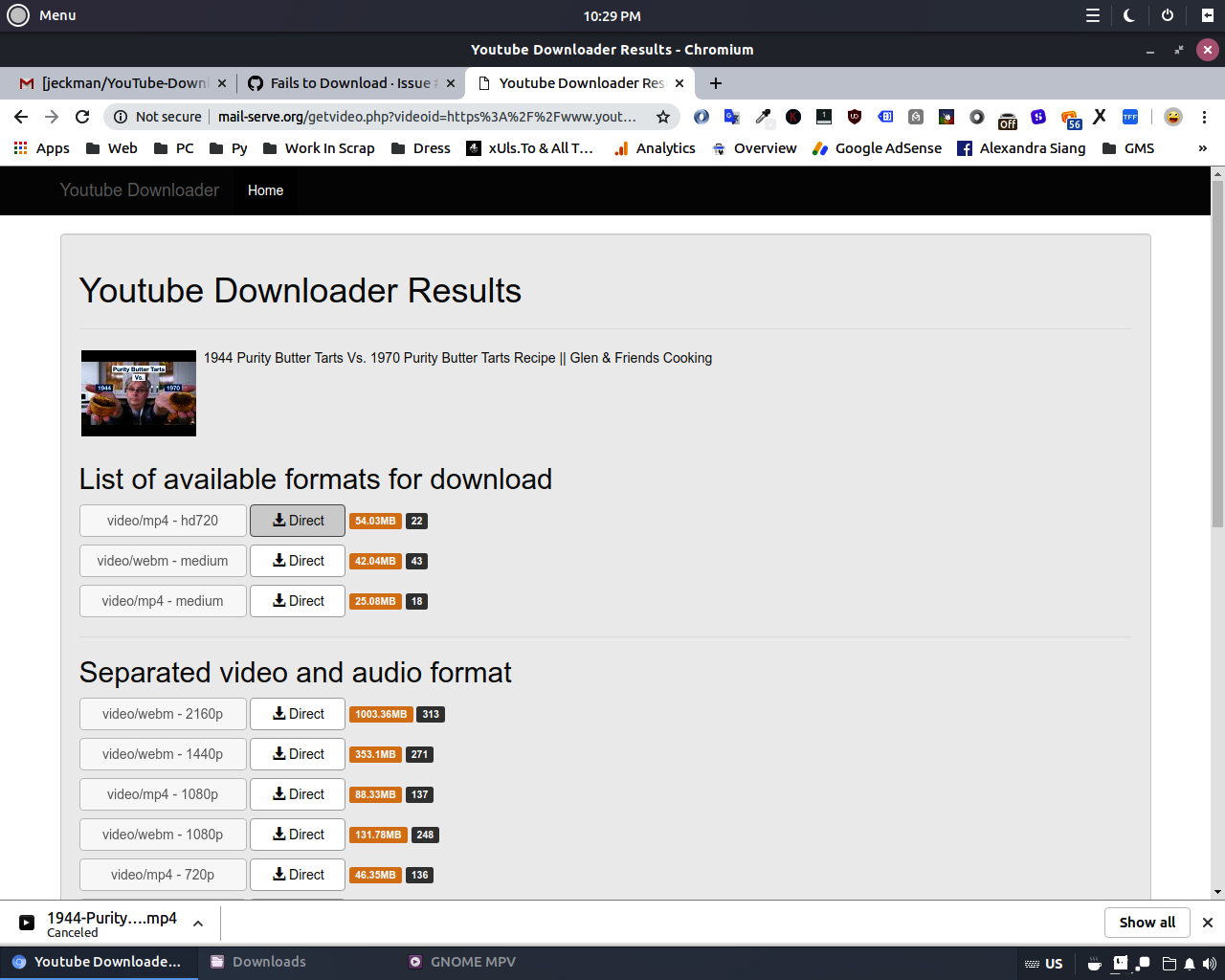 Fails to Download · Issue #378 · jeckman/YouTube-Downloader · GitHub