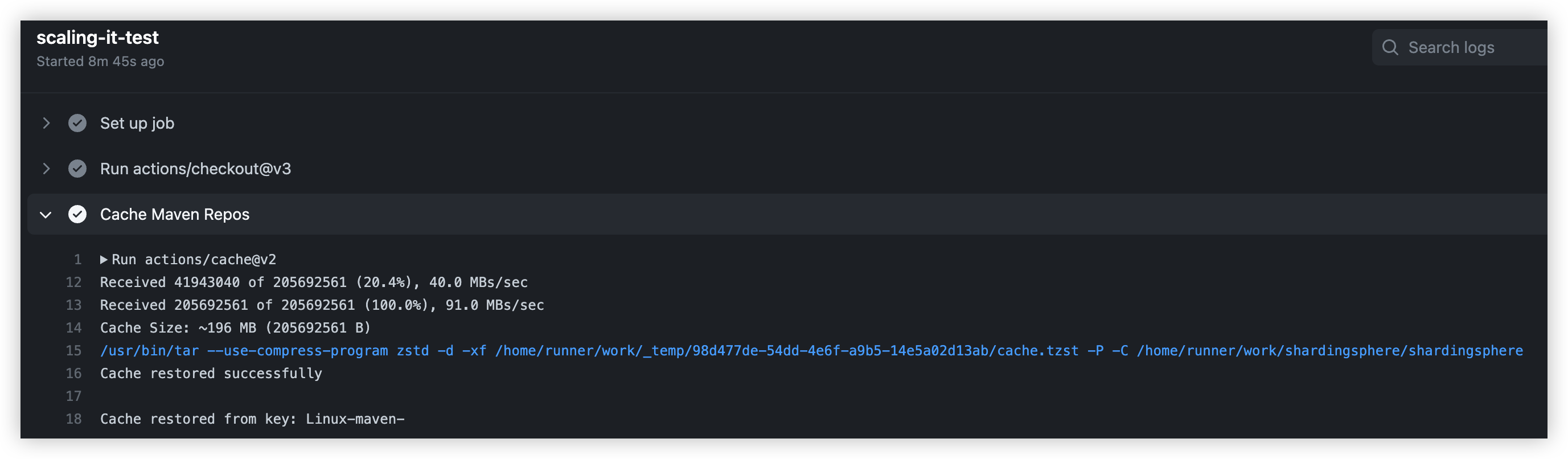 Fix corrupted maven cache action · Issue #20219 · apache/shardingsphere ...