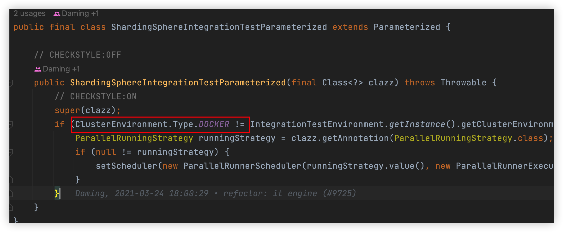 would Parameterized class combine together · Issue #22590 · apache/shardingsphere · GitHub