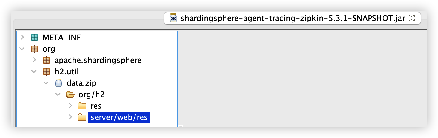 remove the H2 data.zip from agent shade plugin · Issue #23287 · apache/shardingsphere · GitHub