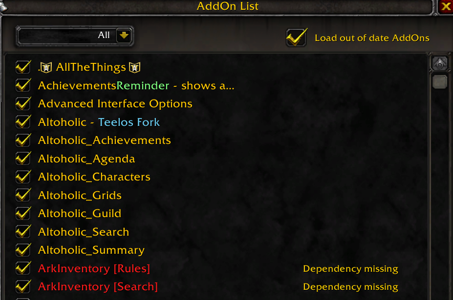 Addon Dependency Missing Load Error Twitch And Manual Install · Issue 1400 · Arkayenro