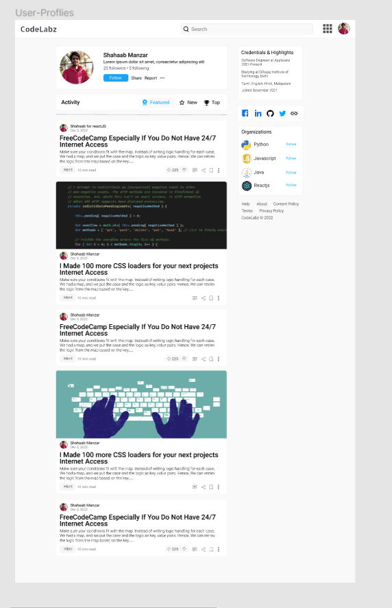 Integration Of User Profile And Settings · Issue 352 · Scorelab Codelabz · Github
