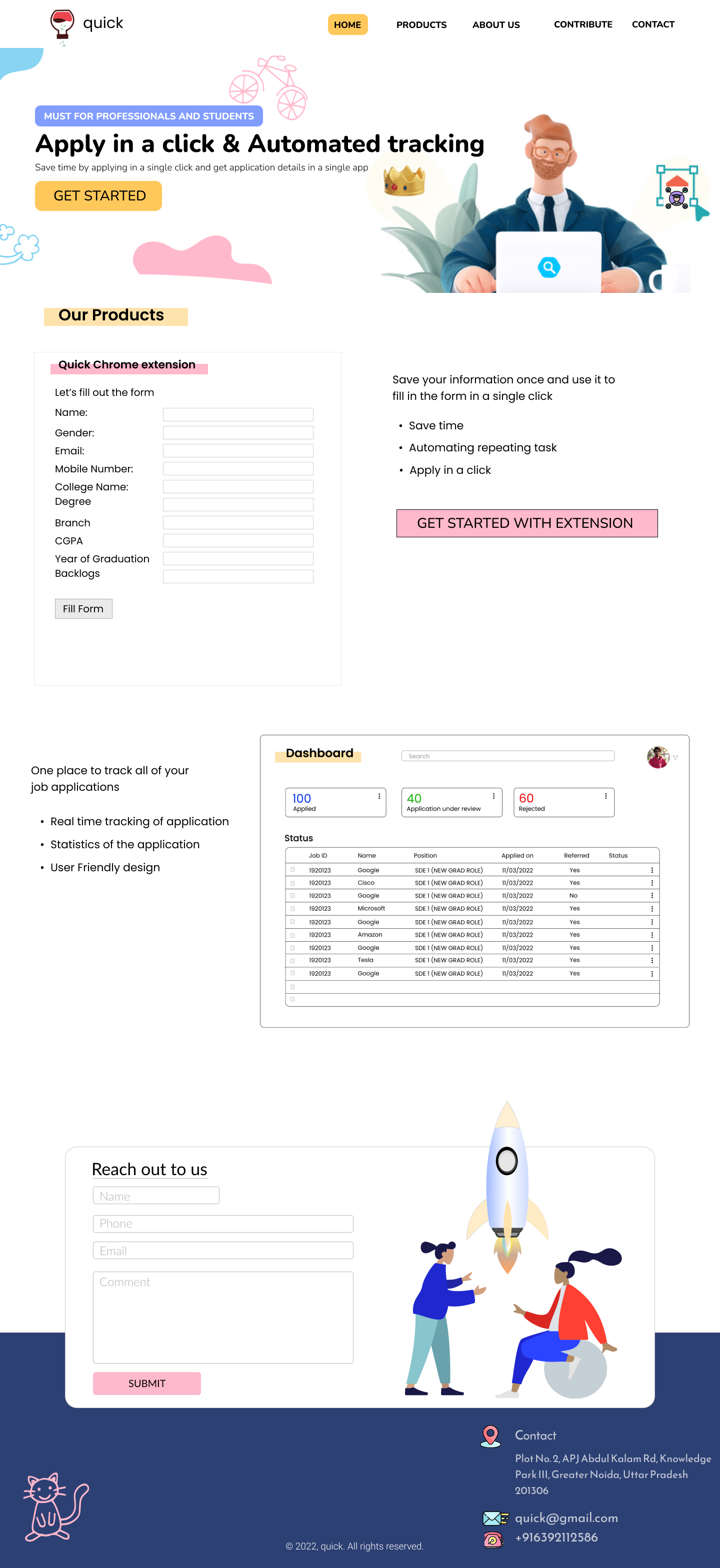 GitHub - shahaab/quick: 24 hour MLH Hackathon project | This project will help submit form in a ...