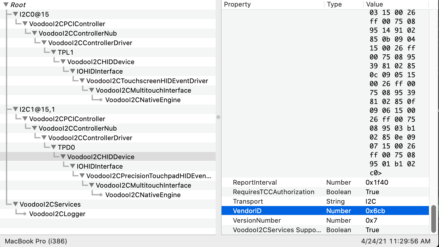 Synaptics SYNA2393 touchpad may need some patch. · Issue #453 · VoodooI2C/VoodooI2C · GitHub