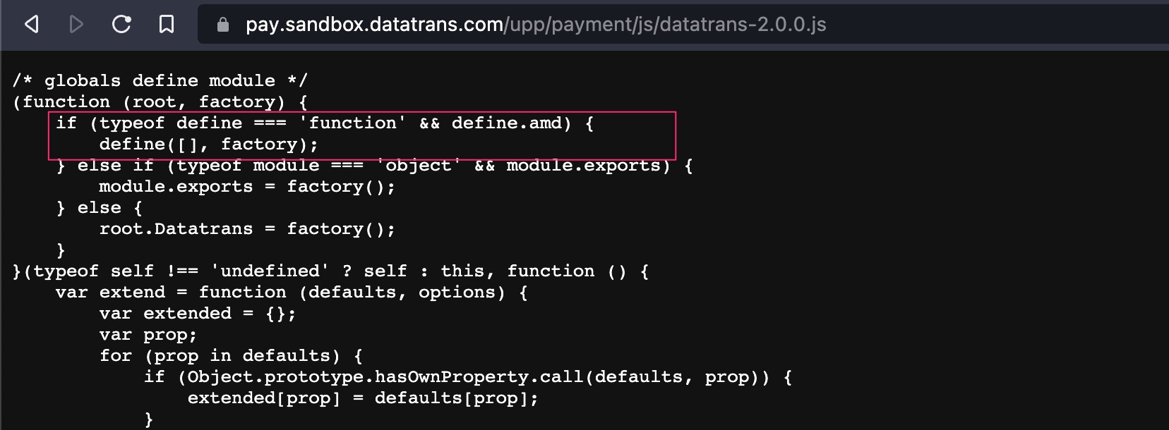 Doesn T Work If Requirejs Is On The Page · Issue 25 · Datatrans React Datatrans Light Box · Github