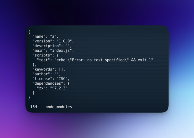 20 times faster installation times · Issue #669 · google/zx · GitHub