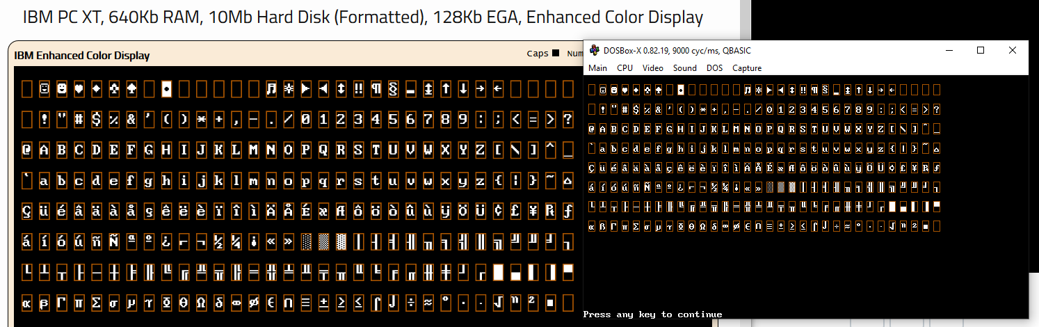 Most characters in EGA graphics mode rendered 1px lower than normal ...