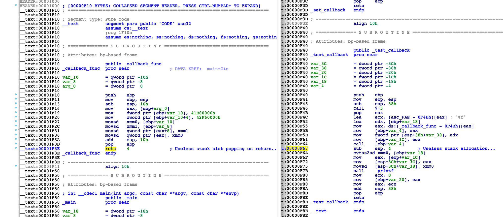 Callback function returns struct value causes crashes on macOS · Issue #3999 · red/red · GitHub