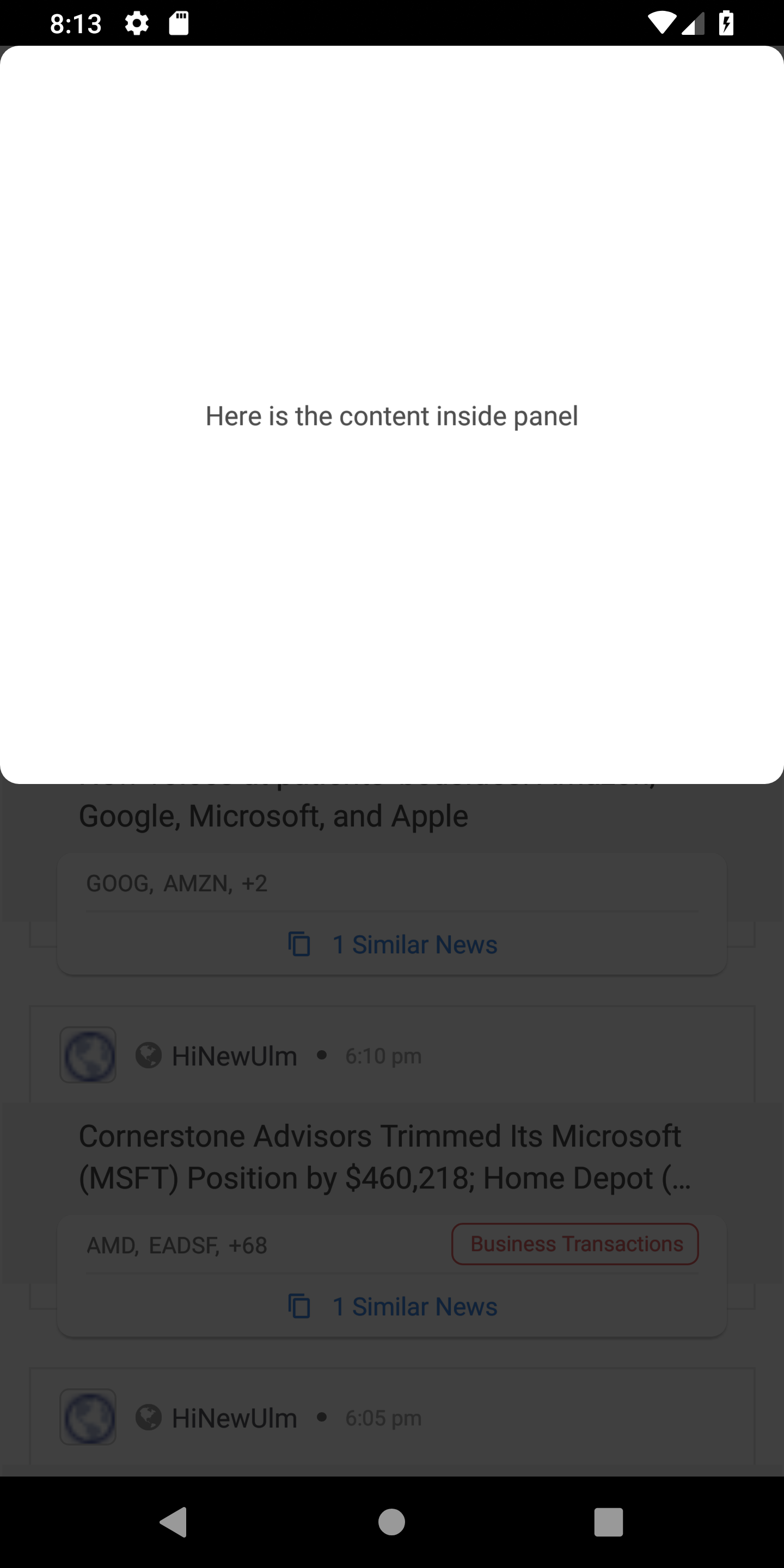 Is there a way to use only half the screen for the panel? · Issue #91 · octopitus/rn-sliding-up ...