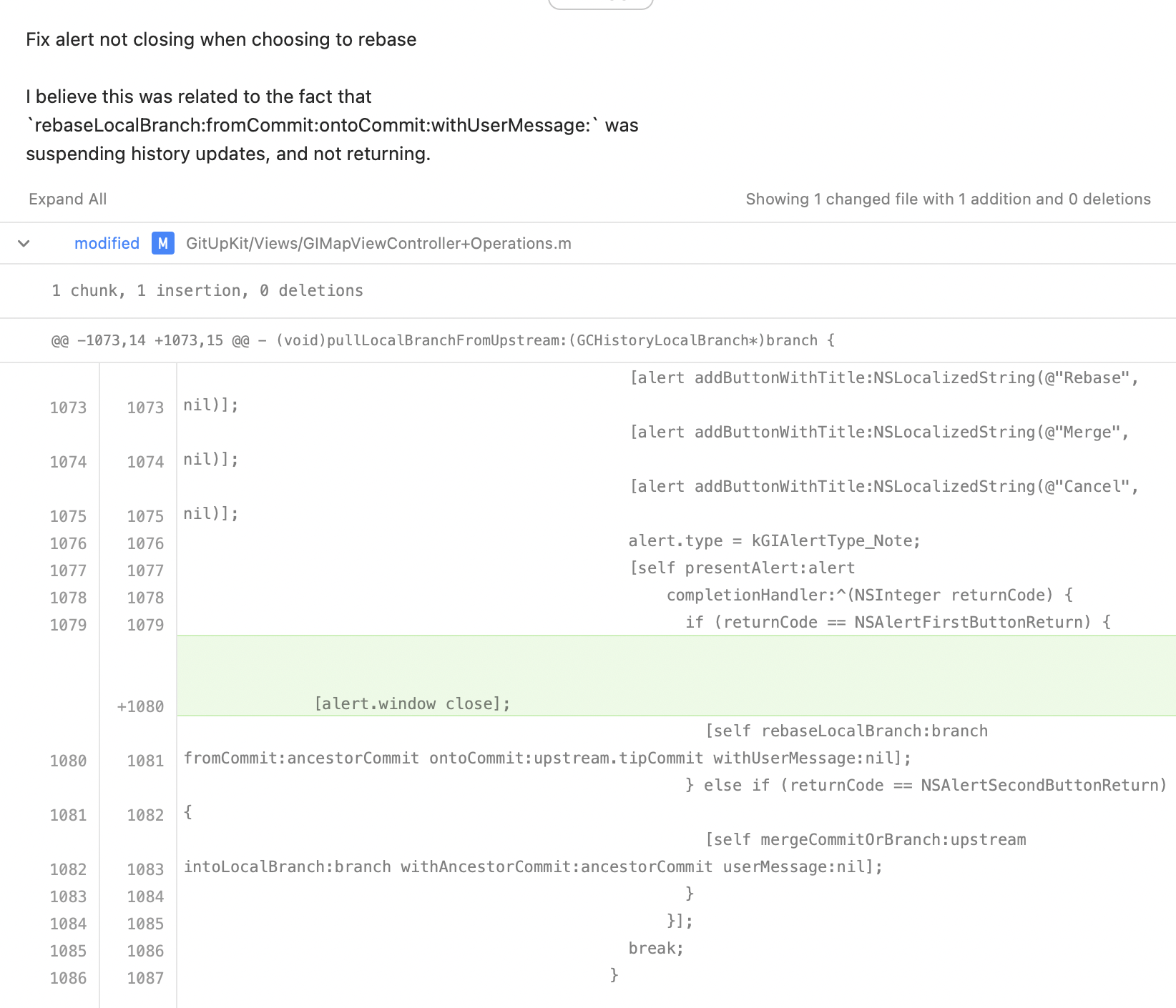 Stuck at "Do you want to merge or rebase" · Issue #793 · git-up/GitUp · GitHub