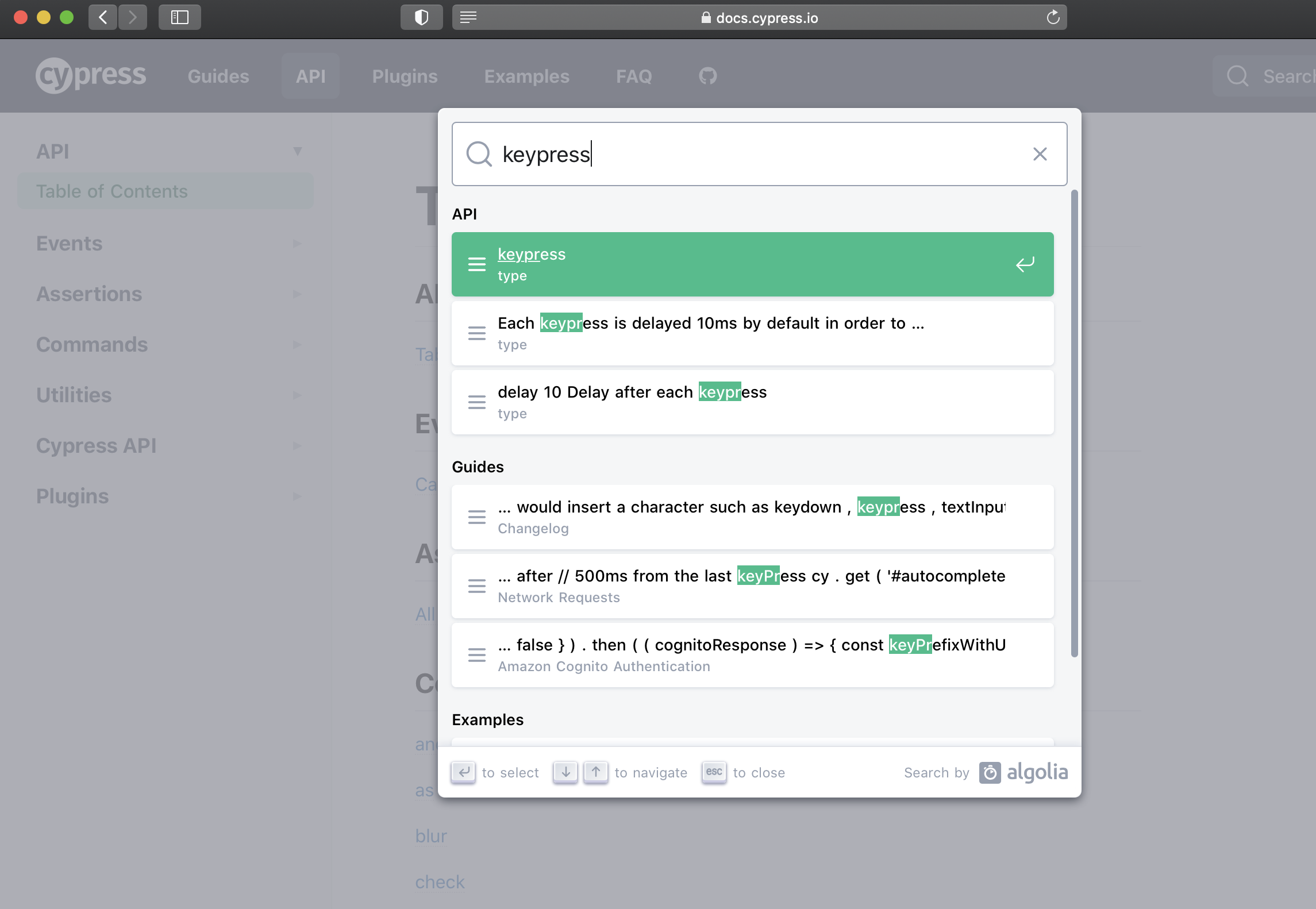 Search Ui On Api Has Broken Styling · Issue 3958 · Cypress Iocypress
