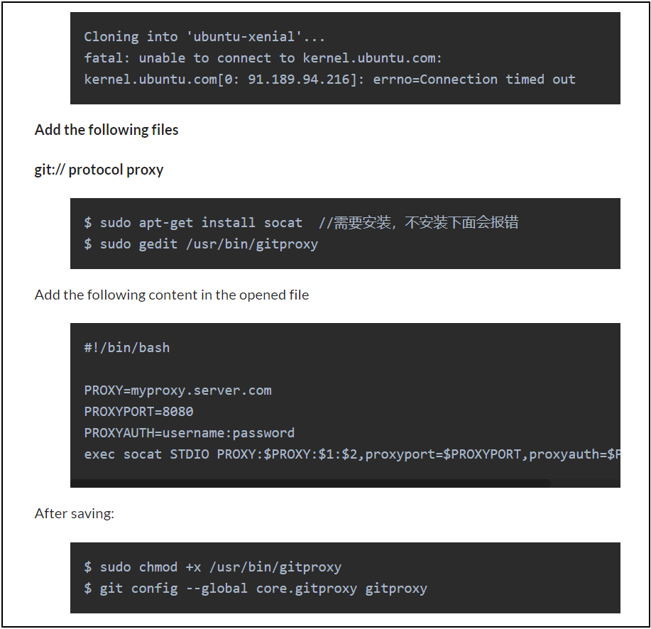 error: cannot run gitproxy when running ./scripts/patch-realsense ...