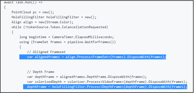 misalignment pointcloud and color frame c# · Issue #9006 · IntelRealSense/librealsense · GitHub