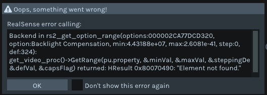 Not work depth sensor without RGB camera, creative blaster X (SR300) · Issue #9122 ...