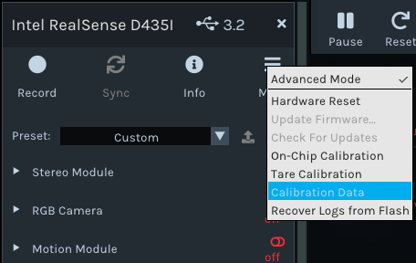 Finding updated intrinsic values when using On-Chip Calibration · Issue #9293 · IntelRealSense ...
