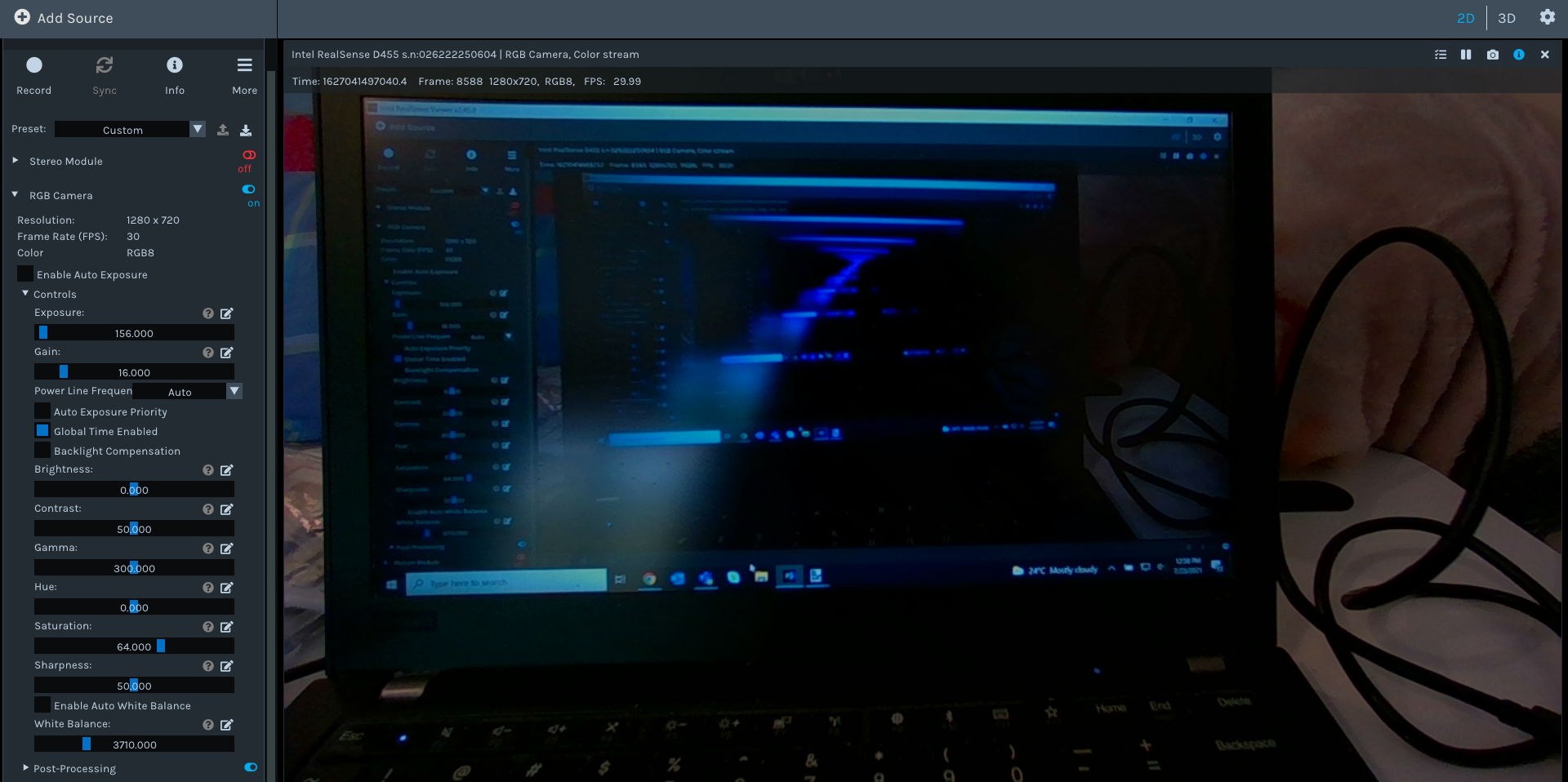 D455 Gain adjust issue, RGB image is blue after adjusting RS2_OPTION_GAIN · Issue #9477 ...