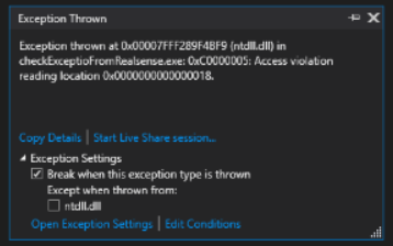 ERROR: Unhandled exception at realsense2.dll · Issue #9698 · IntelRealSense/librealsense · GitHub
