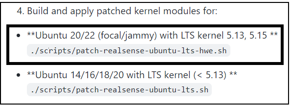 Unsupported Linux Kernel Version 5.15 · Issue #11283 · IntelRealSense/librealsense · GitHub