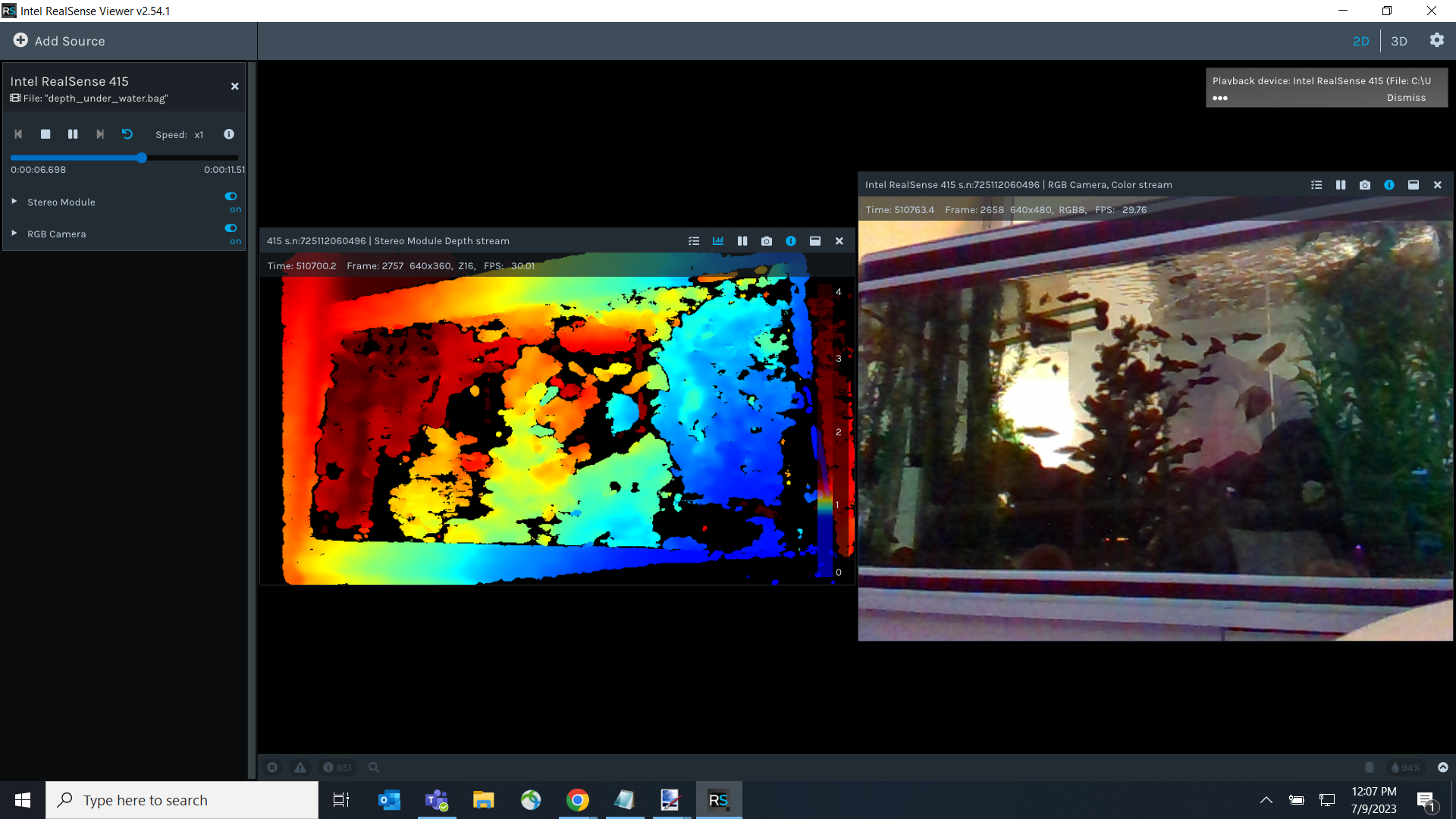 Realsense SDK v2.54.1 Rosbag file opening issue · Issue #11980 · IntelRealSense/librealsense ...