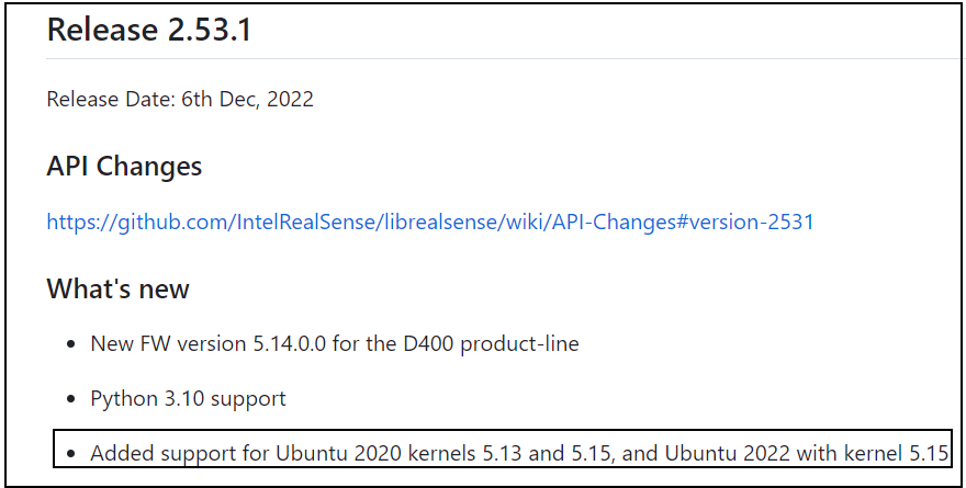 Unsupported Linux Kernel Version 5.15 · Issue #11283 · IntelRealSense/librealsense · GitHub