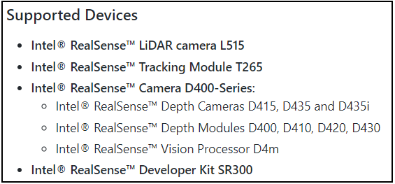 It Support Realsense D455 Now Issue 1320 Intelrealsense Realsense