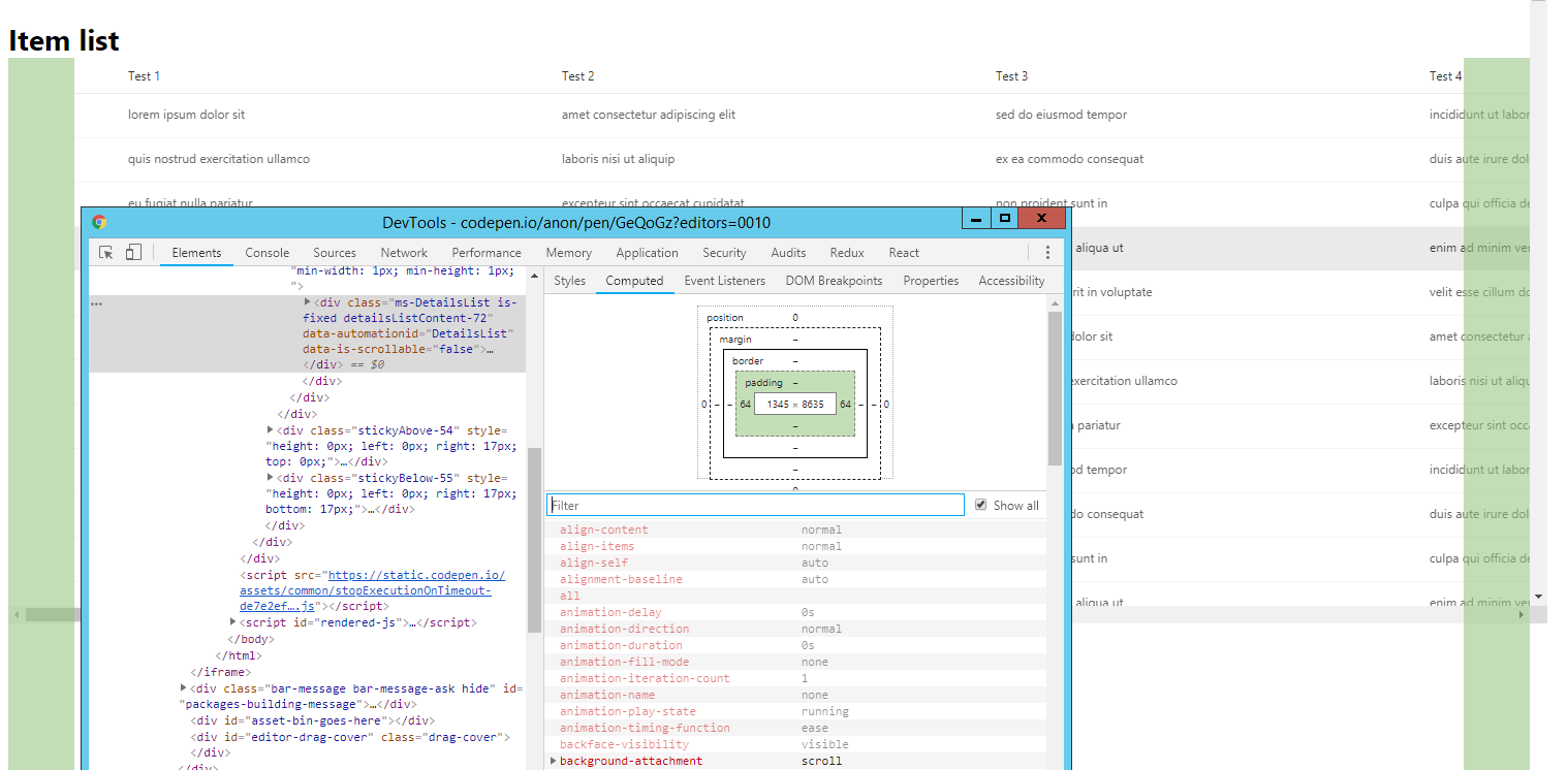 ScrollablePane: Horizontal scrollbar · Issue #7853 · microsoft/fluentui · GitHub